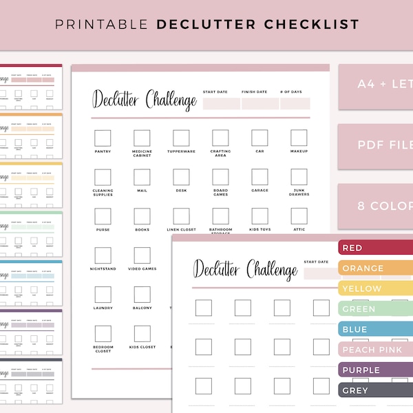Declutter Planner - Etsy