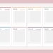Printable Monthly Task Sheet, Task Checklist, to Do List, Business ...