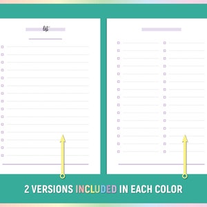 A5 Blank List Template, Printable Checklist Tracker, Printable Blank ...