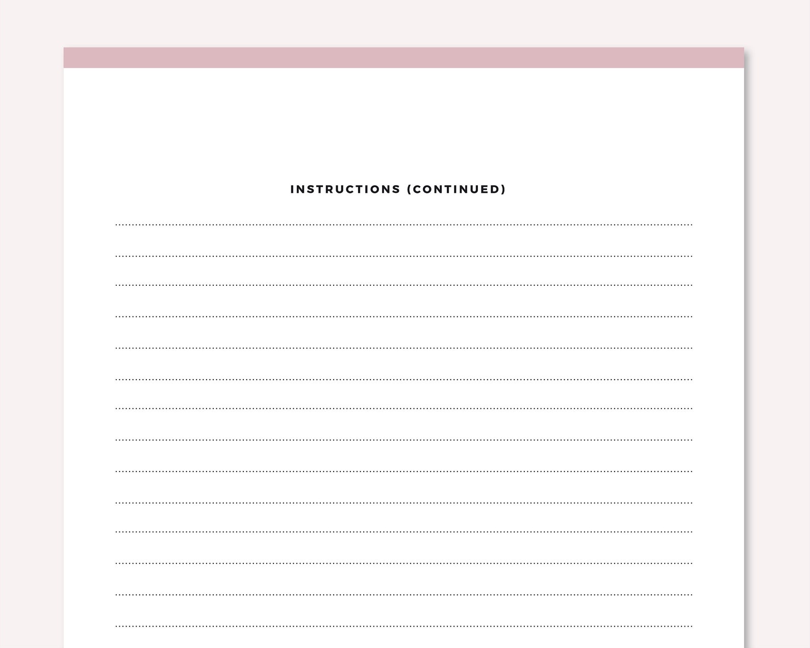 Printable Recipe Template Blank Recipe Page Cooking List - Etsy