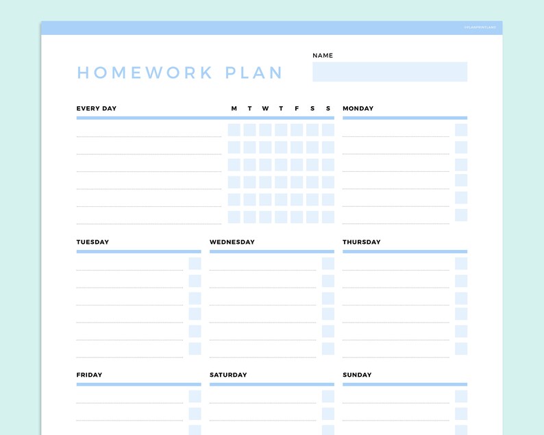 Editable Homework Checklist Fillable Homework Planner - Etsy Australia