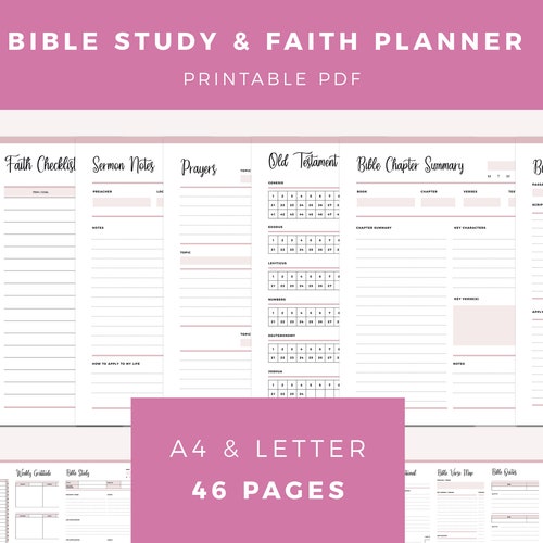 Prayer Journal Bible Study Printable Faith Based Journaling - Etsy