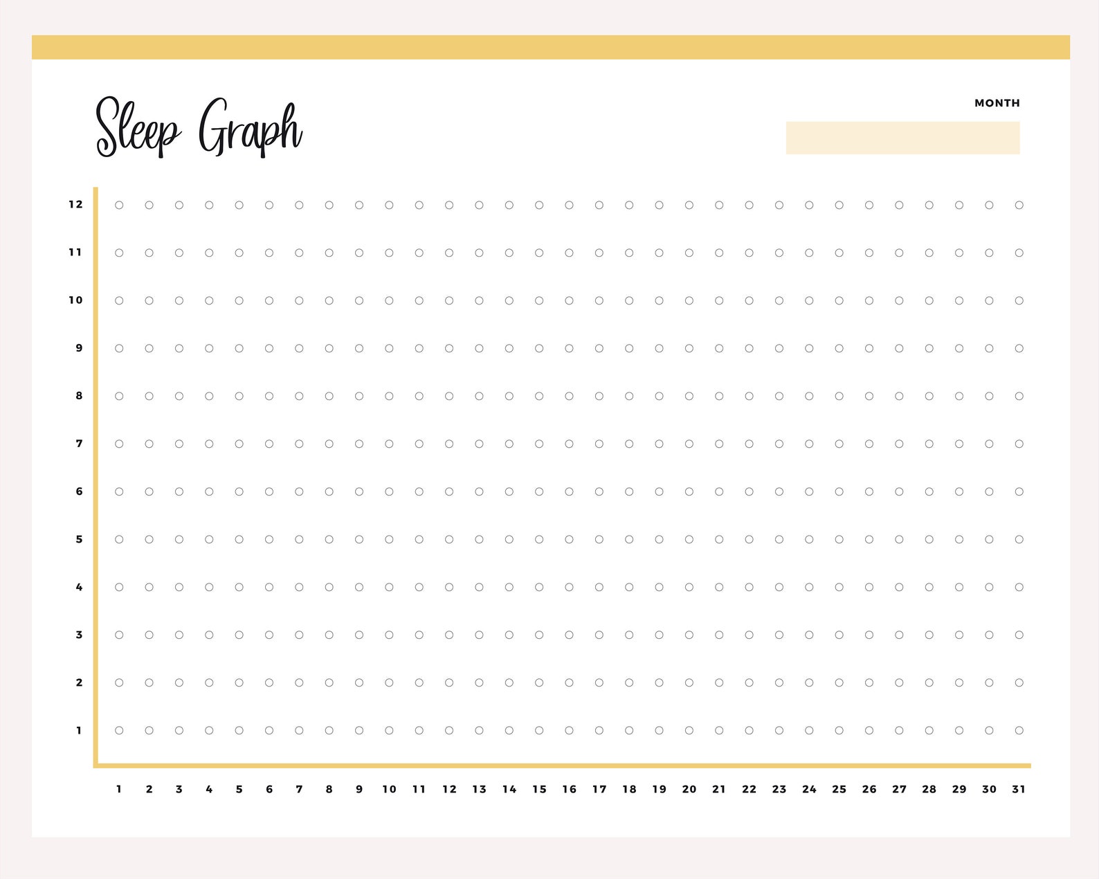 Printable Sleep Tracker Sleep Journal Sleep Chart Sleeping | Etsy