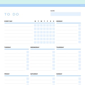 Editable to Do List Printable, Fillable to Do Planner, Daily To-do ...