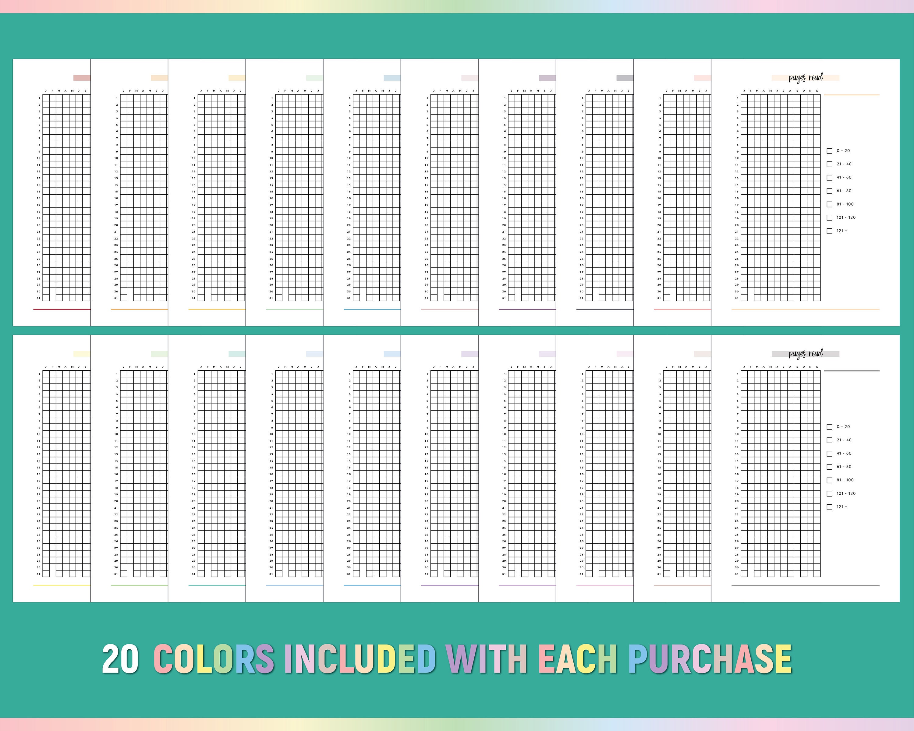 A5 Avid Reader Chart Tracker, Printable Avid Reader Journal, Simple ...