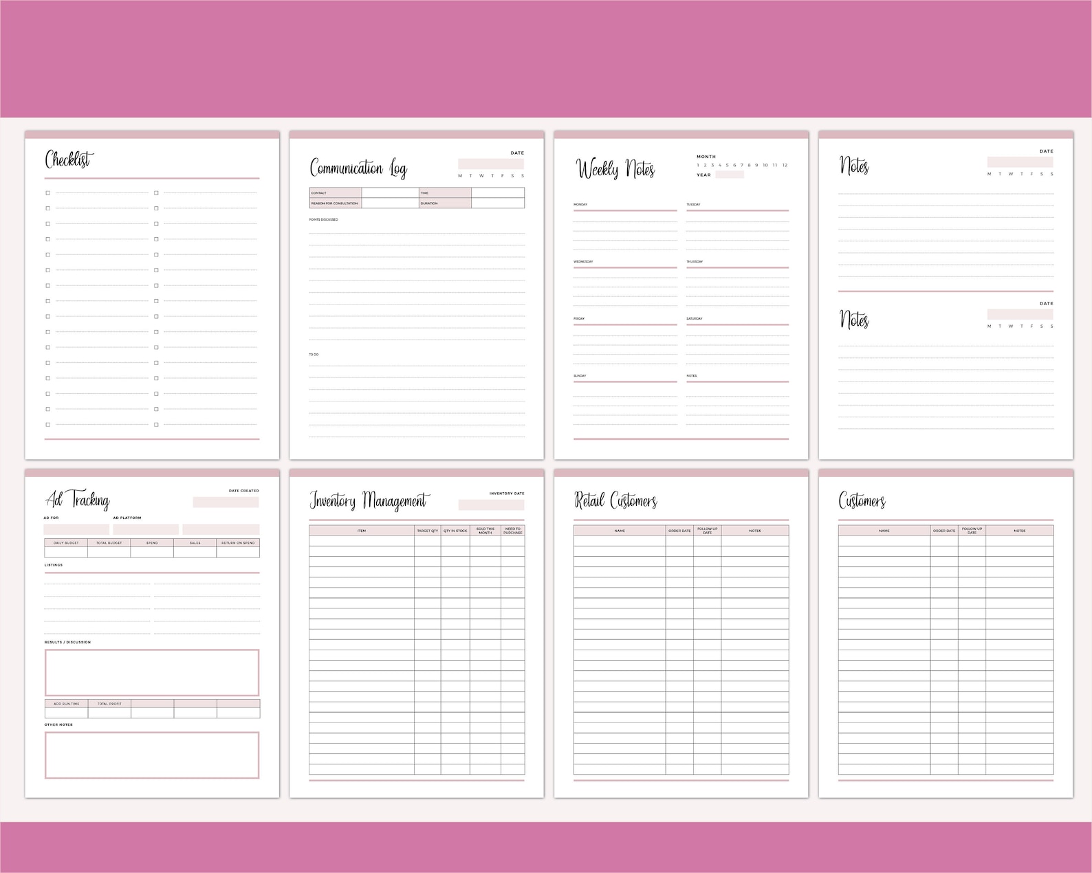 Direct Sales Planner, CEO Planner, MLM Planner Printable, Network ...