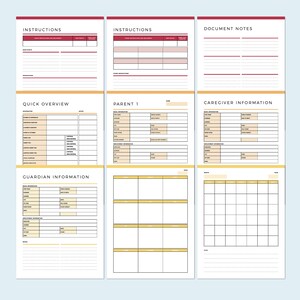 Printable Military Family Care Plan, Army Family Care Plan PDF, Dual ...