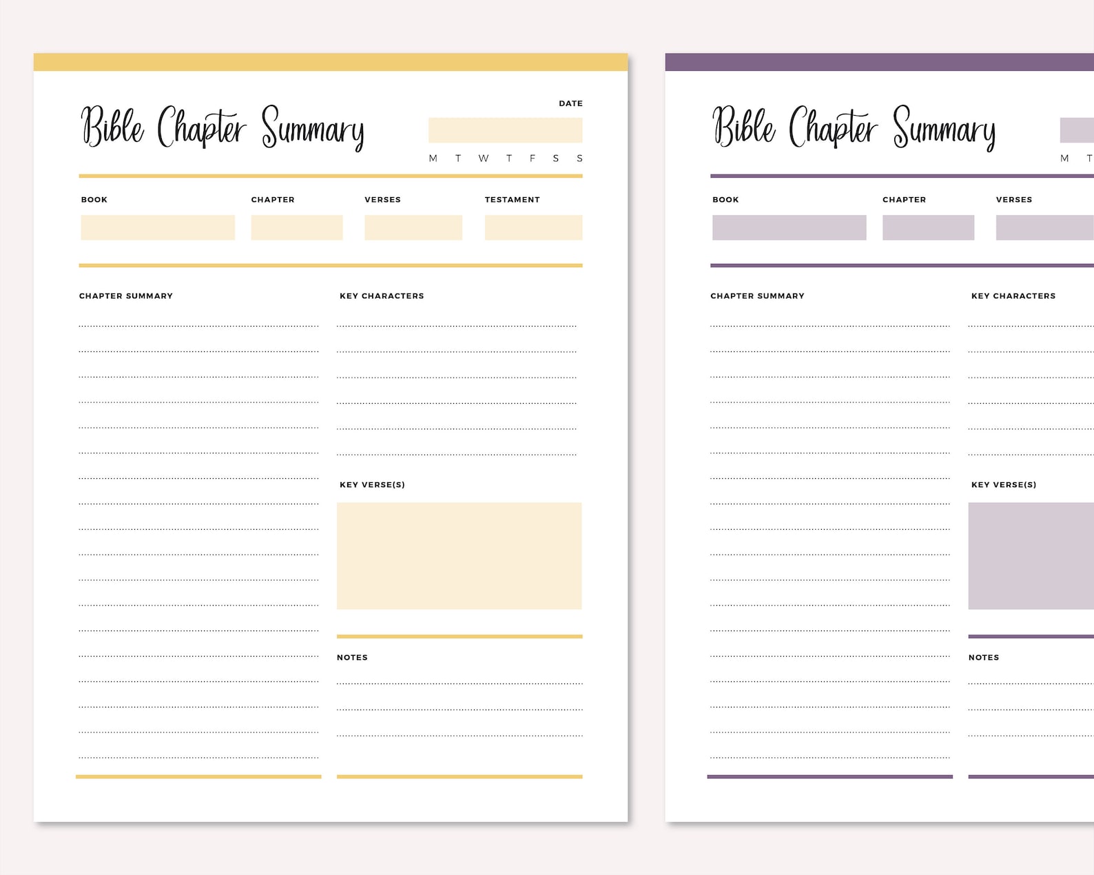 Bible Study Printable, Bible Chapter Summary, Bible Study Journal Pages ...