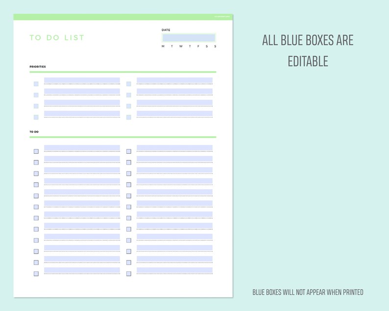 Editable to Do List Template Minimal to Do List Printable - Etsy