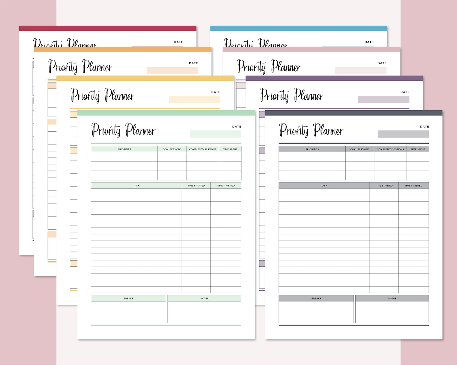 Printable Priority Planner Daily Life Journal Important Task | Etsy