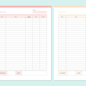 Editable Monthly Sales Tracker Printable, Fillable Order Tracker, Sales ...