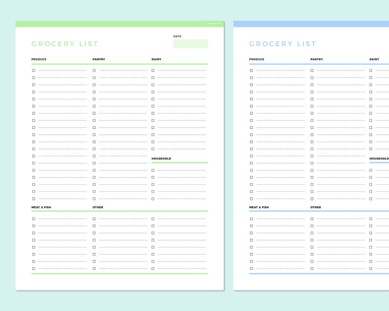 Editable Grocery List Printable Fillable Shopping List - Etsy Australia