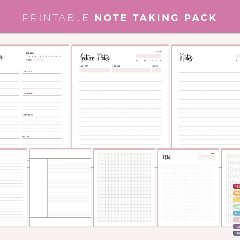 Printable Notes - Etsy