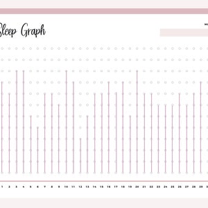 Printable Sleep Tracker, Sleep Journal, Sleep Chart, Sleeping Diary ...