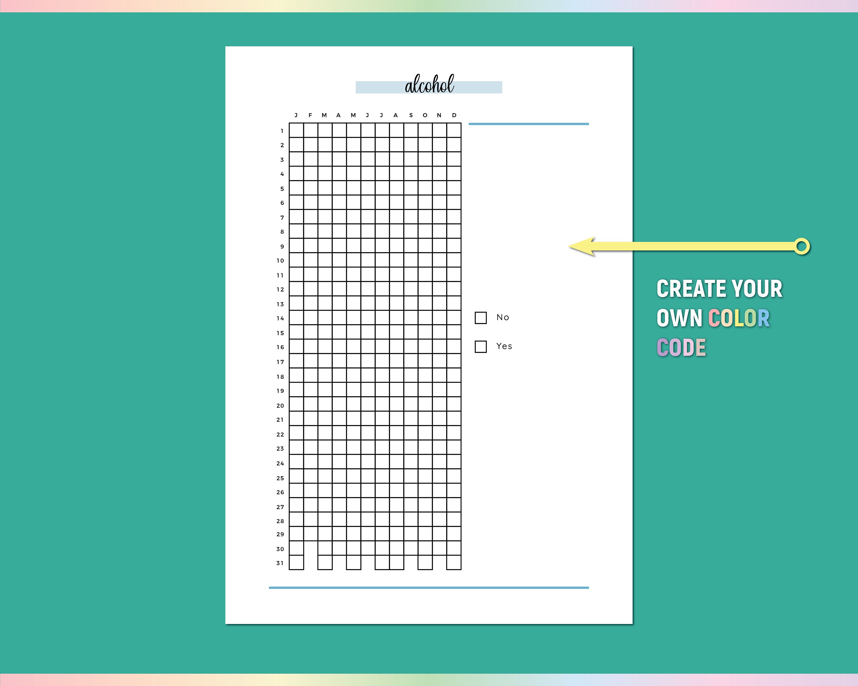 A5 Quit Alcohol Tracker, Printable Sobriety Journal, Simple Staying ...