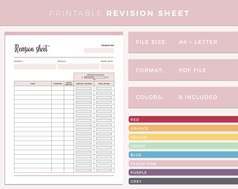 Student Exam Prep Kit, Student Study Planner, Learning Planner, Collage ...