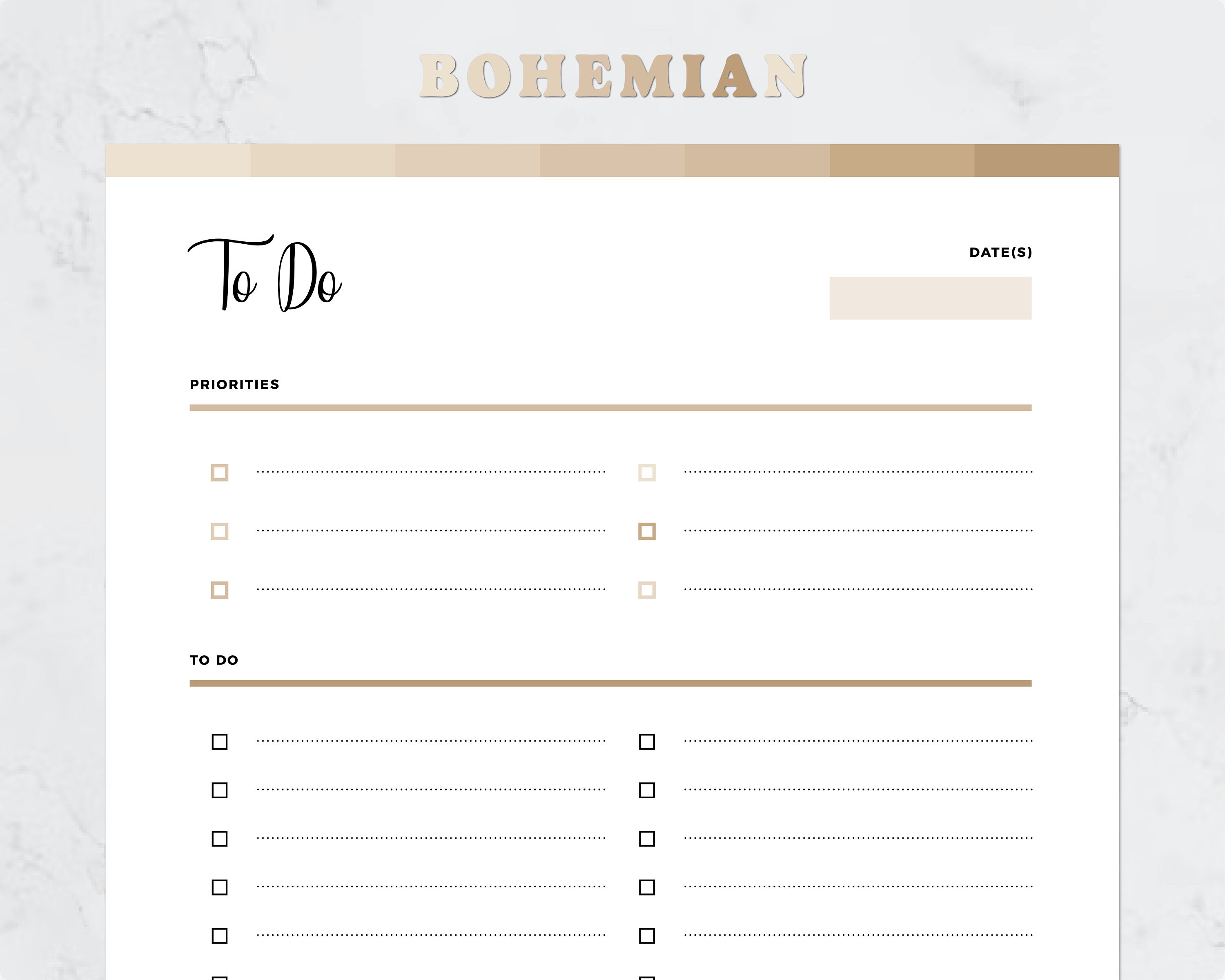 Daily to Do List Printable Rainbow Task Checklist - Etsy Australia