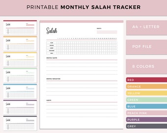 Muslim Prayer Log Book - Etsy