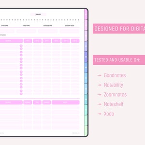 Digital Workout Planner, Daily Exercise Log, Work Out Journal, Weight ...