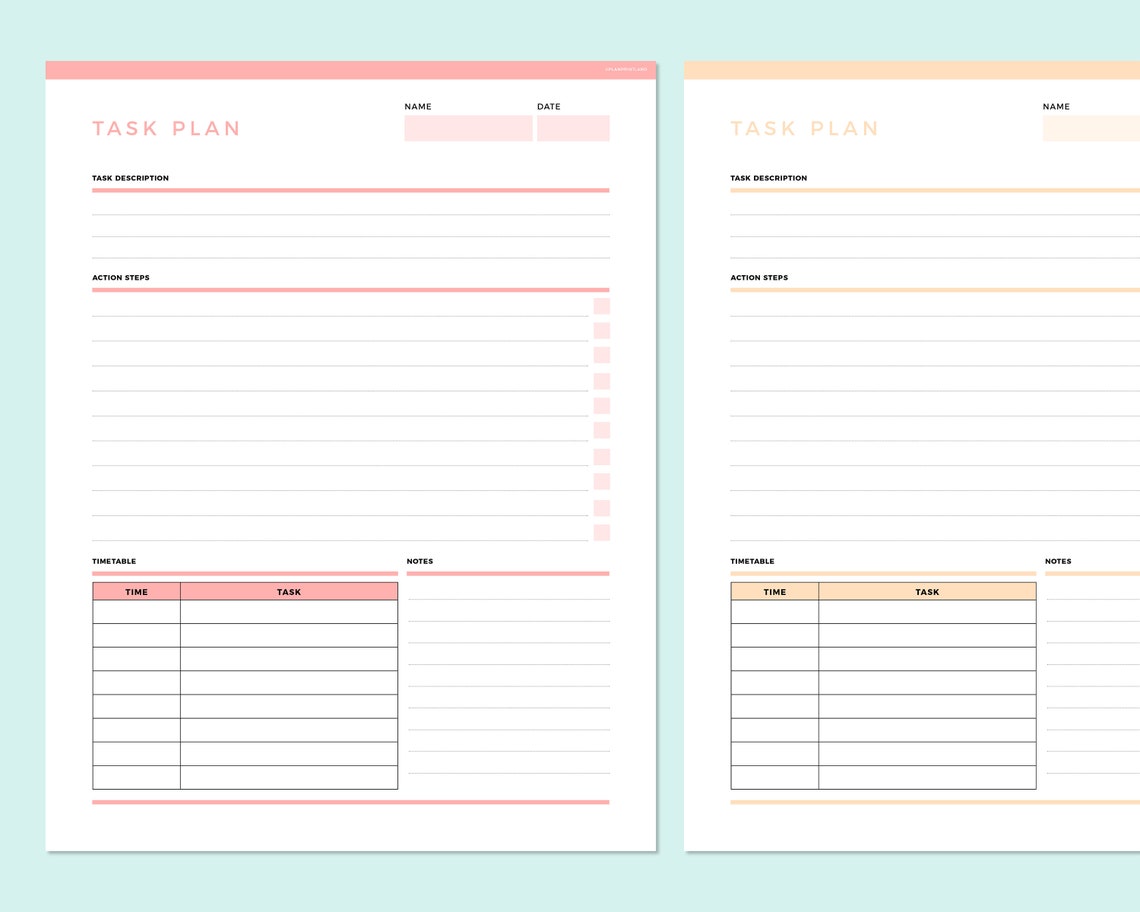 Editable Task Planner Printable ADHD Task Planner Project - Etsy