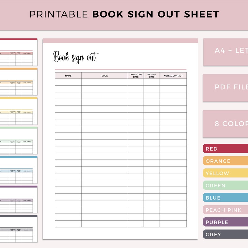 Library Signs - Etsy