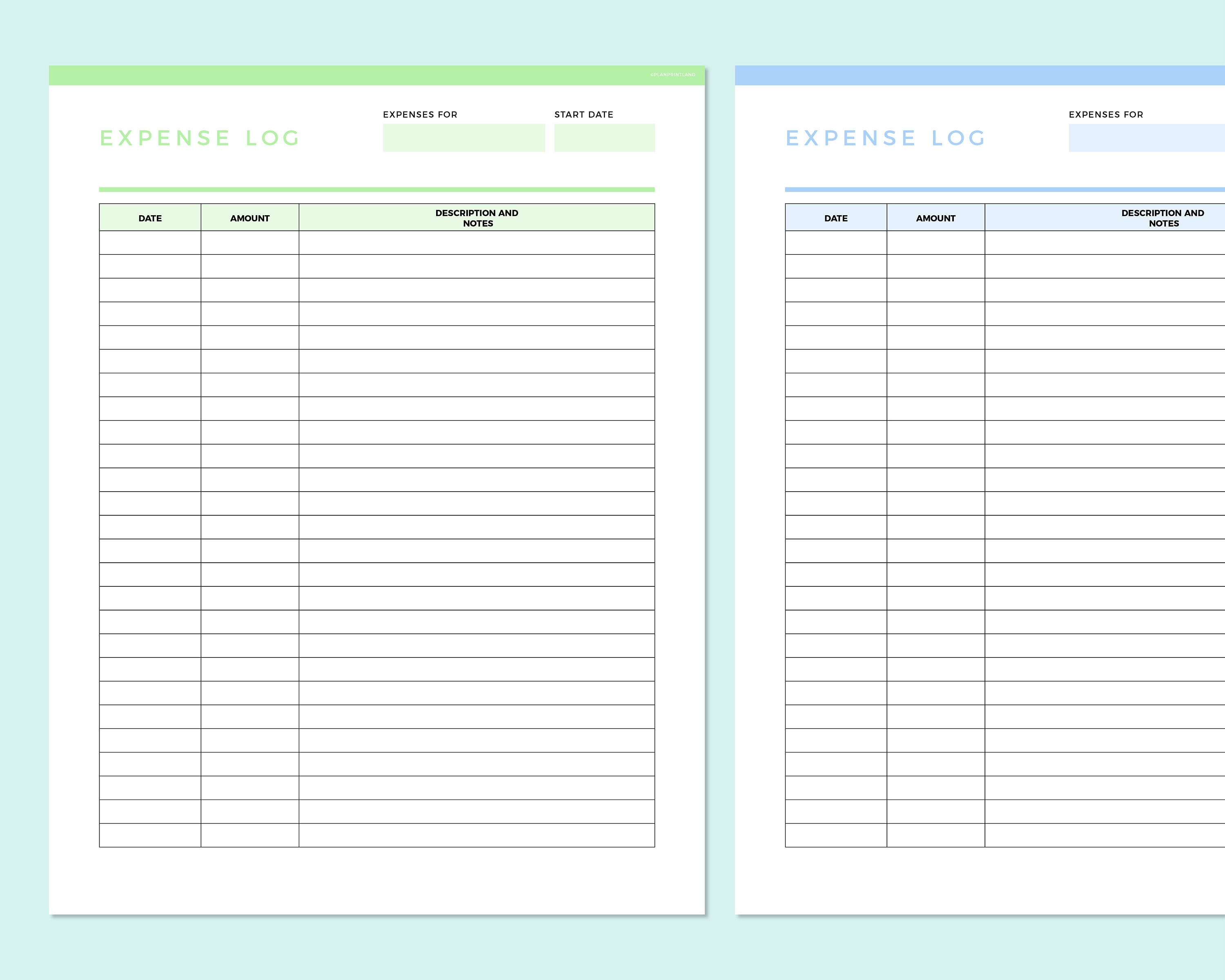 Editable Expense Log Printable Fillable Expense Tracker - Etsy México