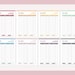 Printable Net Worth Log, Print at Home Budget Planning, Asset and ...