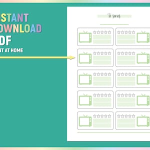 A5 Tv Series Template, Printable Series Watchlist Tracker, Printable ...