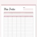 Printable Music Practice Journal, Instrument Practice Sheet, Music ...