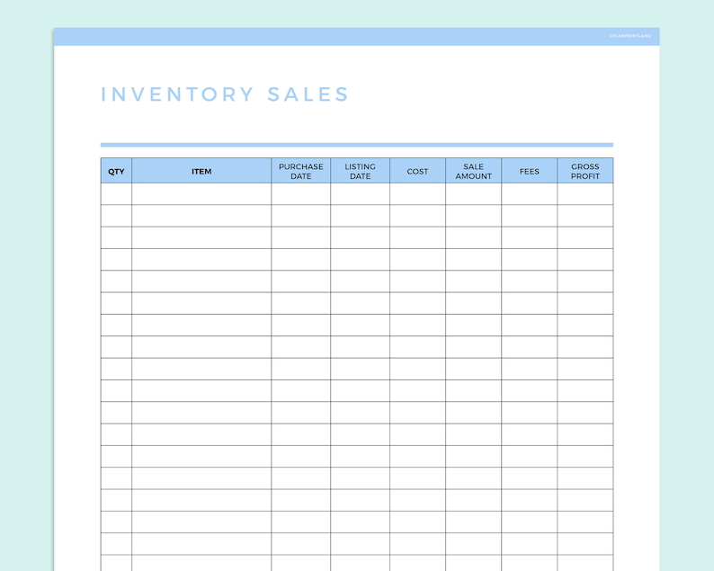 Editable Inventory Tracker Printable Fillable Inventory - Etsy Australia