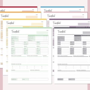 Comprehensive Therapy Client Facesheet Printable, Client Information ...