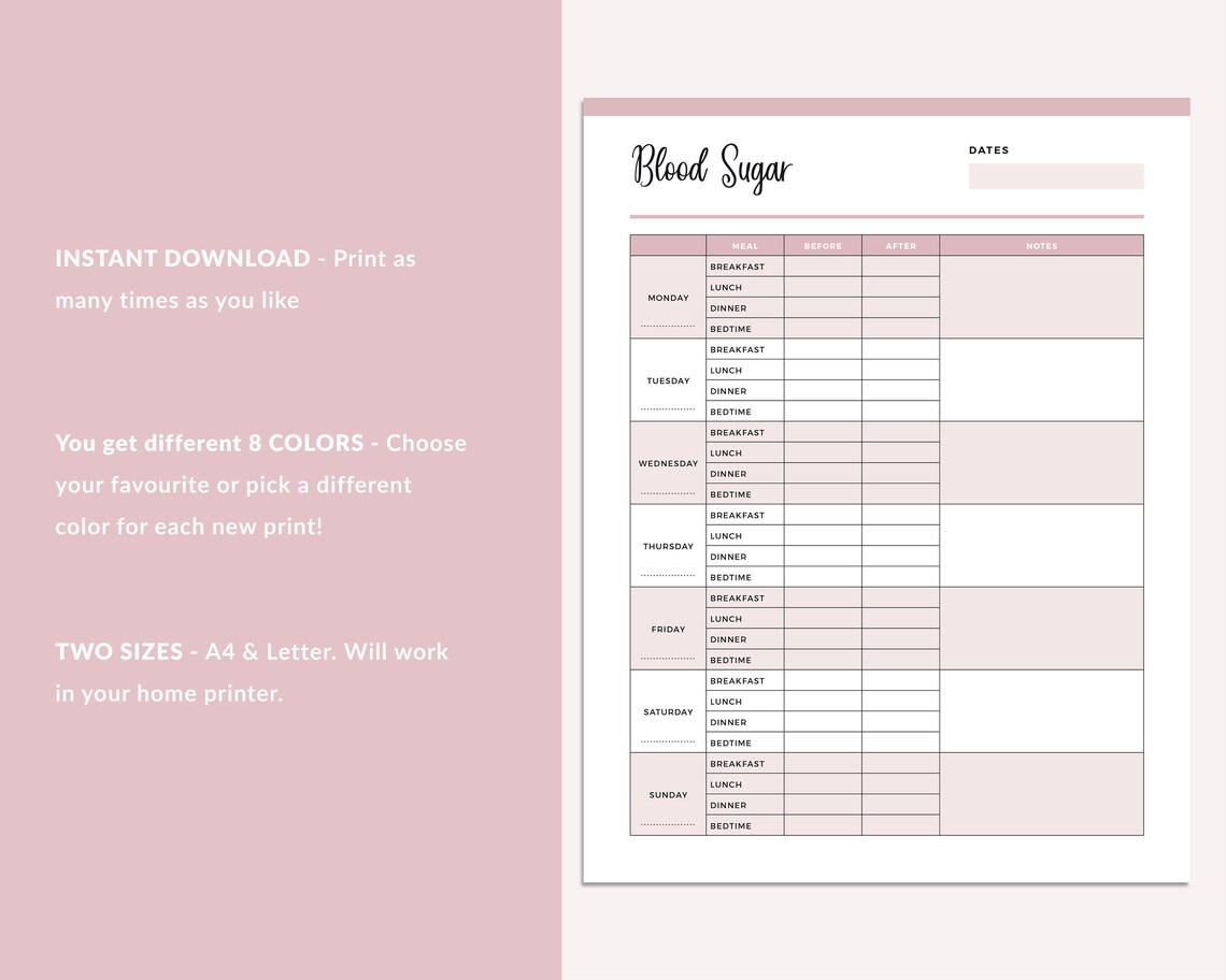 Blood Glucose Journal Pdf