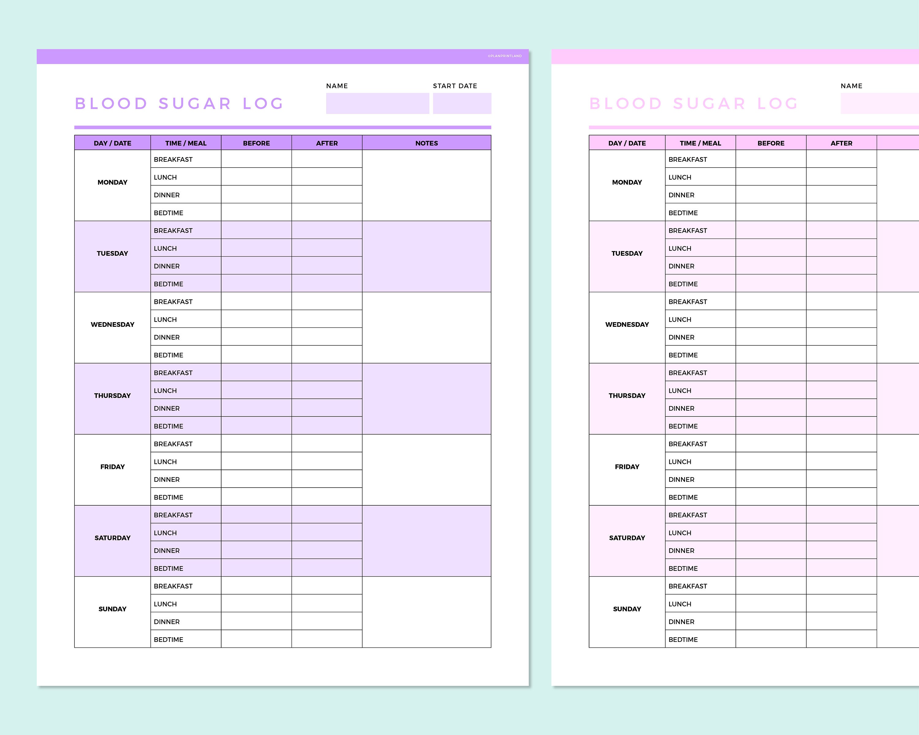Editable Blood Sugar Log Printable Fillable Blood Sugar - Etsy Hong Kong