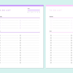 Editable to Do List Template, Minimal to Do List Printable, Digital to ...