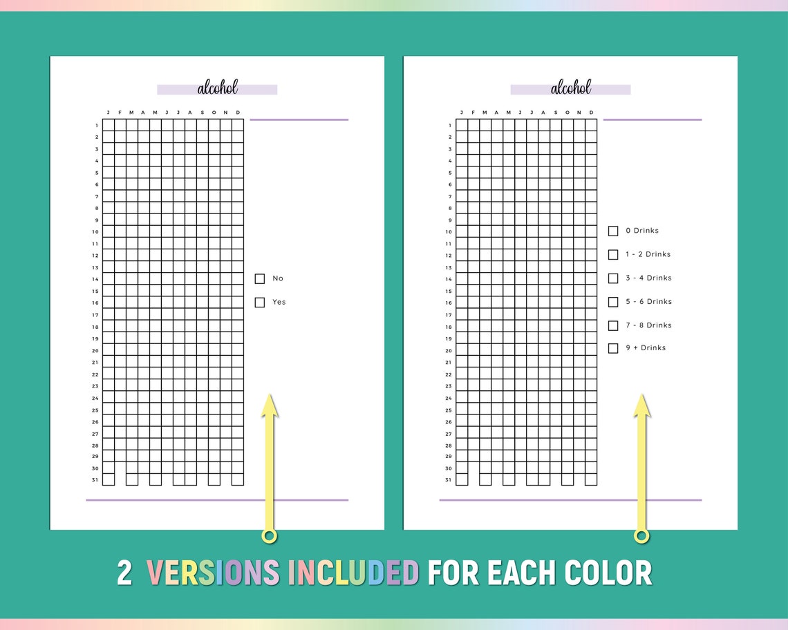 A5 Quit Alcohol Tracker, Printable Sobriety Journal, Simple Staying ...