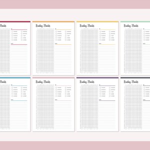 Book Reading Minutes Tracker Printable, Reading Journal, Reading ...