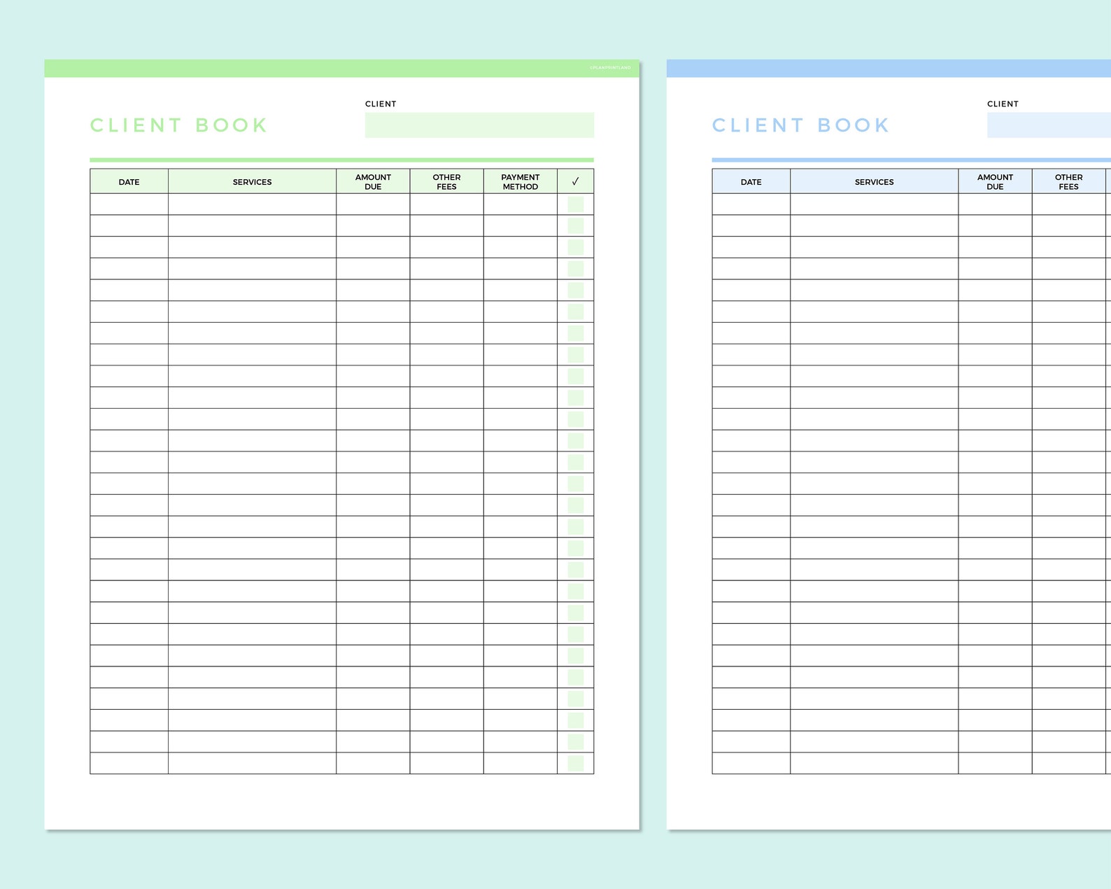 Editable Client Tracker Client Book Client Log Client - Etsy