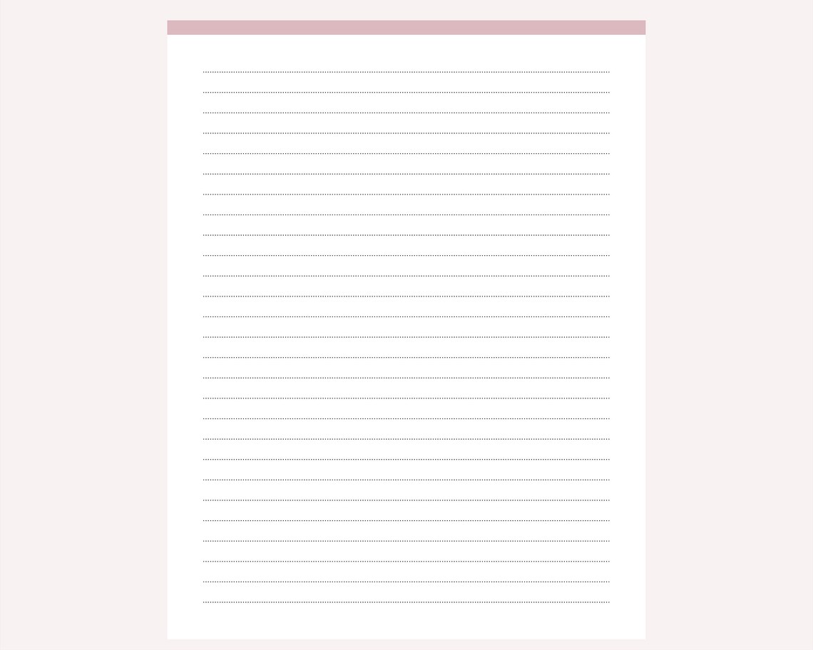 Printable Lined Journal Pages Daily Journaling Gratitude | Etsy