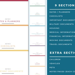 PCS Binder Printable, PCS Checklist, Military Move Planner, Military ...