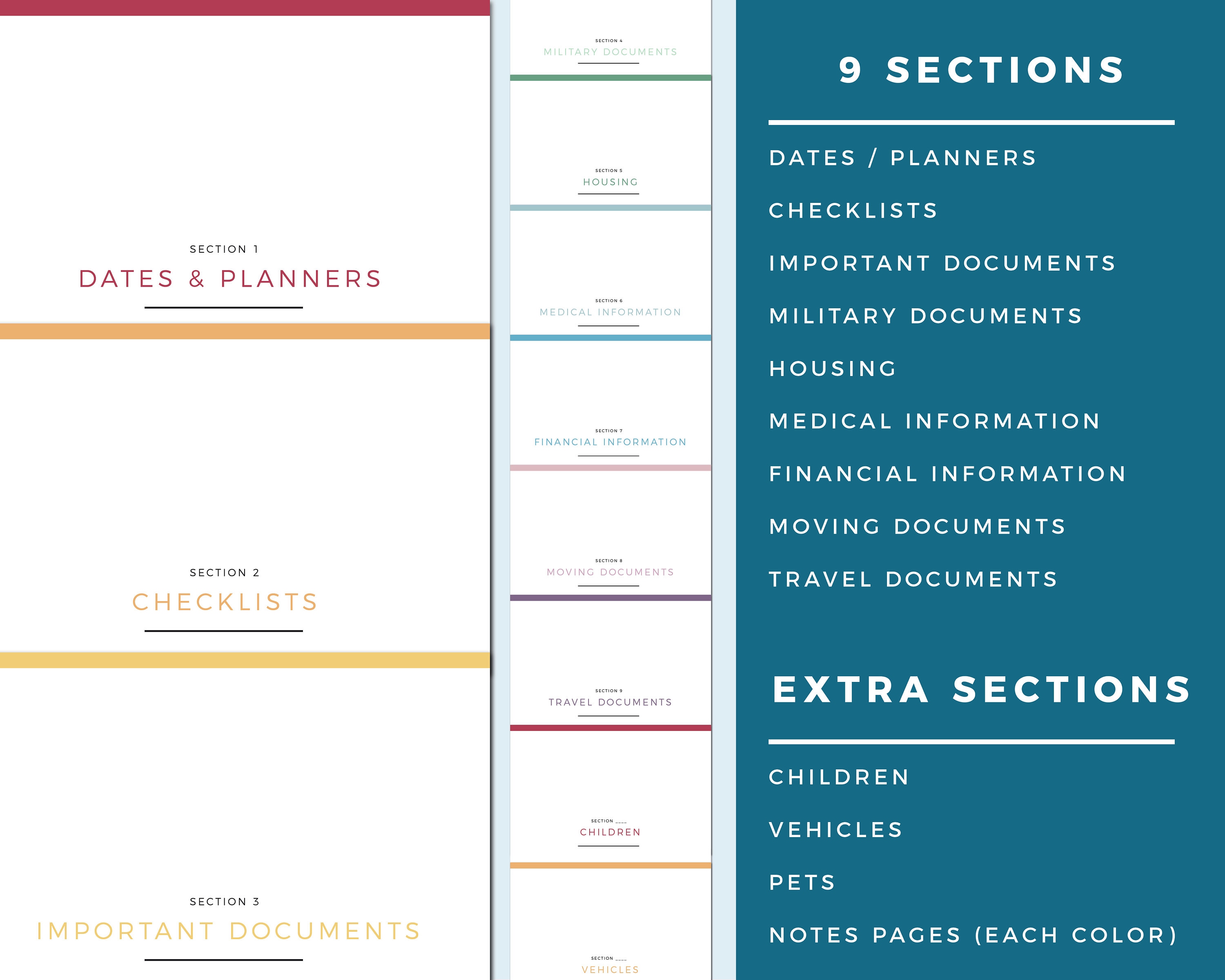 PCS Binder Printable PCS Checklist Military Move Planner - Etsy Canada