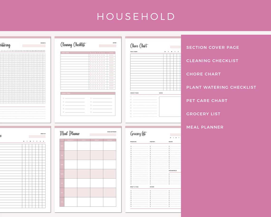 Printable Adhd Planner Template