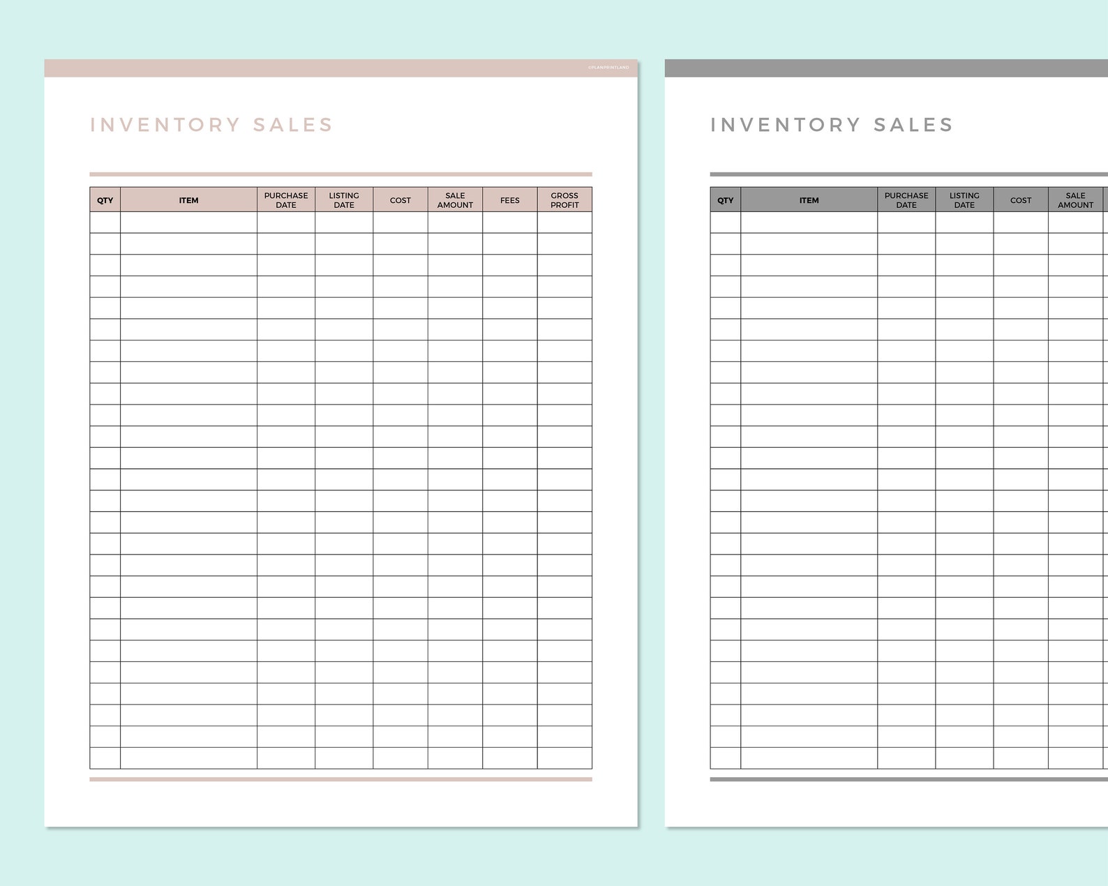 Editable Inventory Tracker Printable, Fillable Inventory Sheet ...