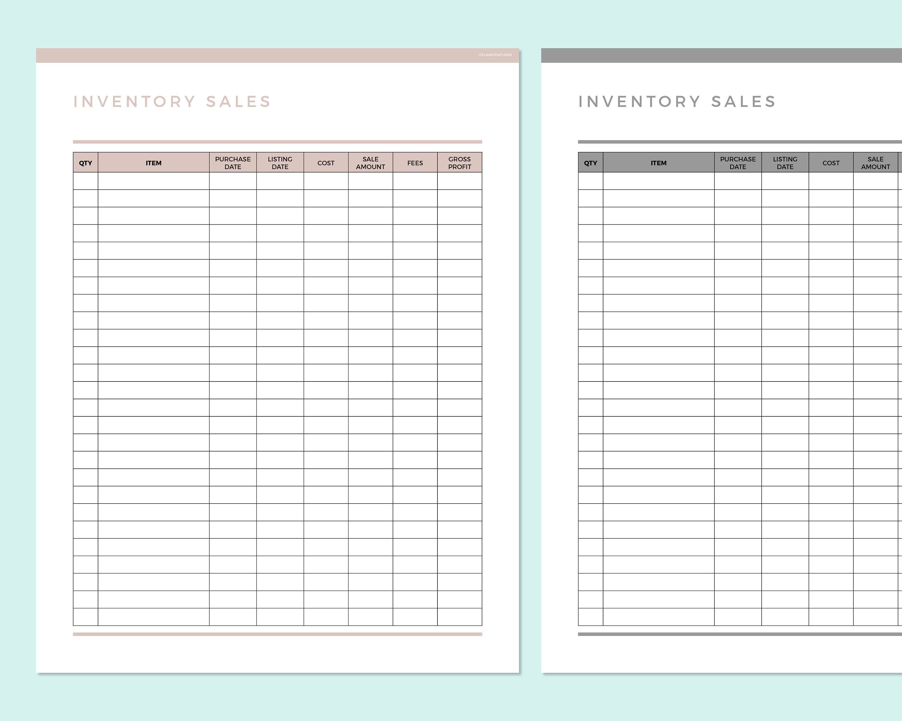 Editable Inventory Tracker Printable, Fillable Inventory Sheet ...