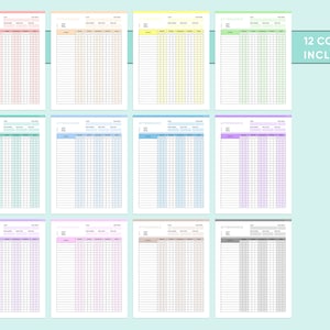 Editable Attendance Sheet Printable, School Attendance Log, Attendance ...