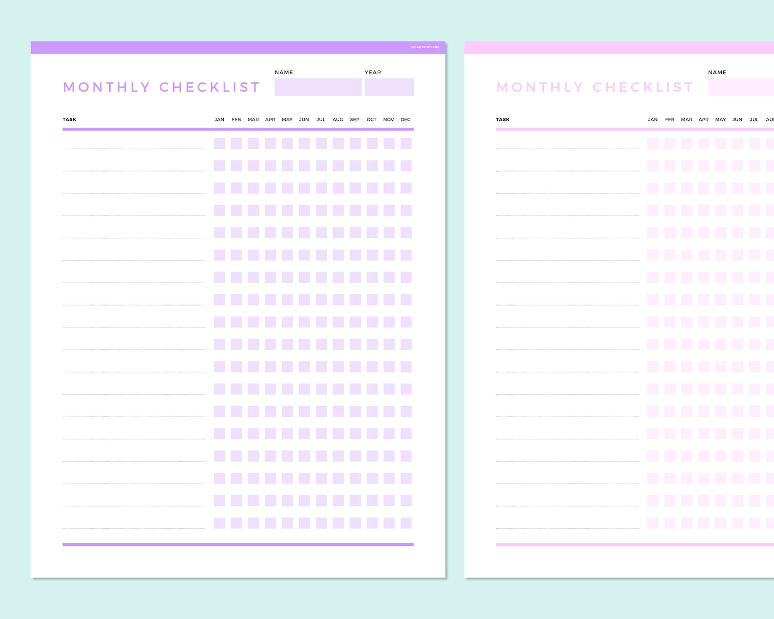 Editable Monthly Checklist Printable Month to Do List - Etsy