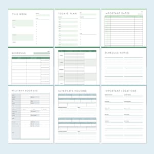 Printable Military Family Care Plan, Army Family Care Plan PDF, Dual ...