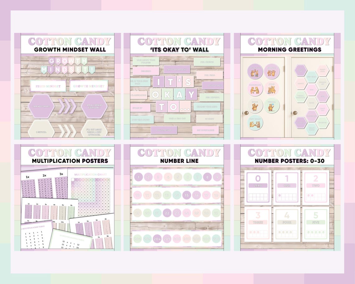 Pastel Classroom Decor Bundle - Printables for Teachers - Etsy