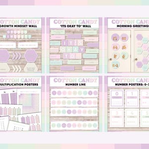 Pastel Classroom Decor Bundle | Pale Purple Pink Classroom Theme ...