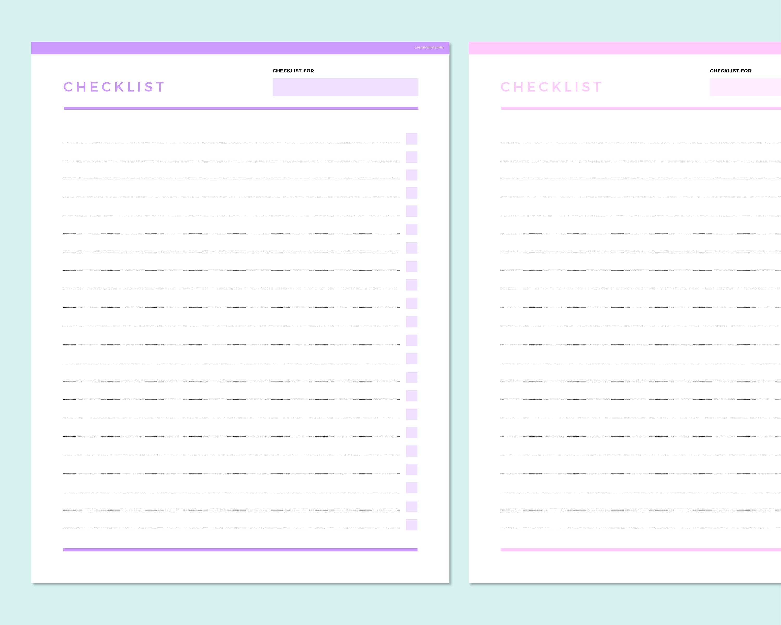 Editable Blank Checklist Printable Fillable Checklist for - Etsy UK