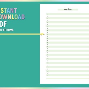 A5 One Line A Day Template, Printable Daily Sentence Tracker, Printable ...